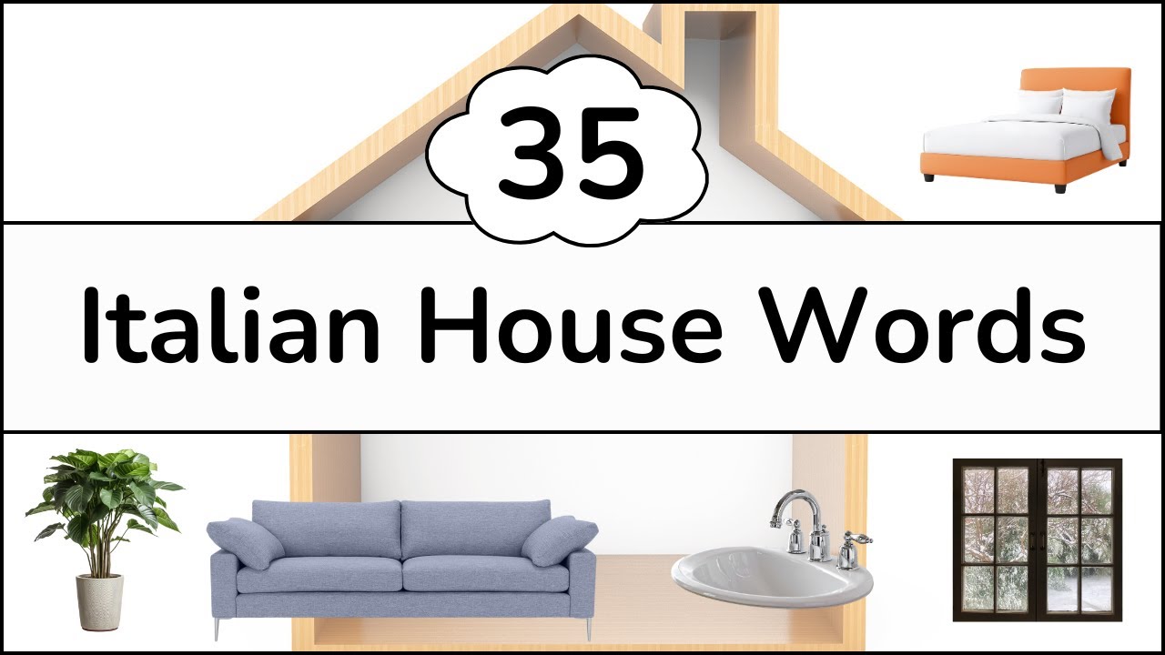 35 Essential Italian HOUSE VOCABULARY WORDS + 2 QUIZZES - A1 / A2 for ...