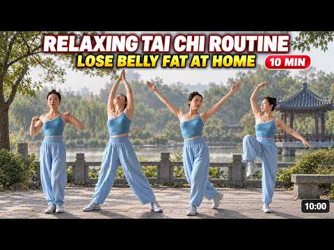 10-Minute Relaxing Tai Chi Workout to Burn Belly Fat at Home