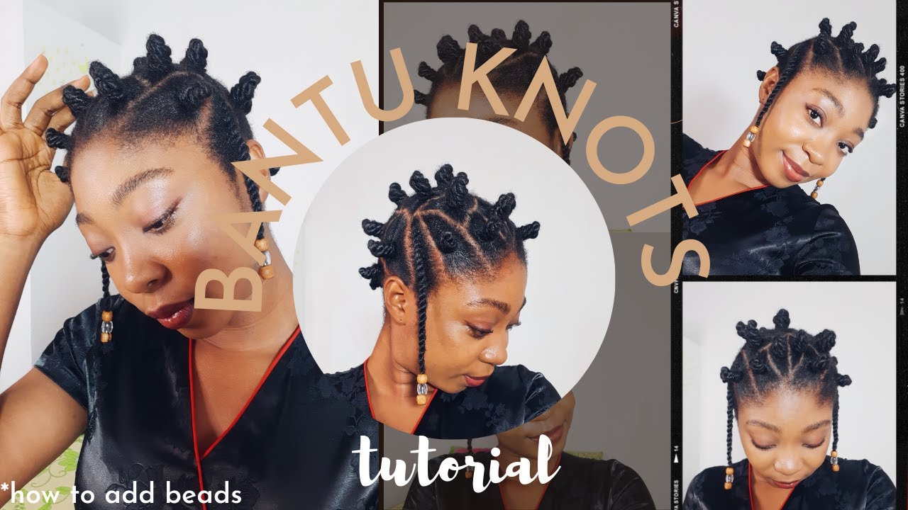 HOW TO: BANTU KNOTS TUTORIAL on 4c natural hair| Easy DIY hairstyles ...
