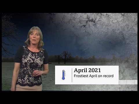 April frost record, weather images & classic BHM weather (UK) - BBC & ITV weather - 30th April 2021