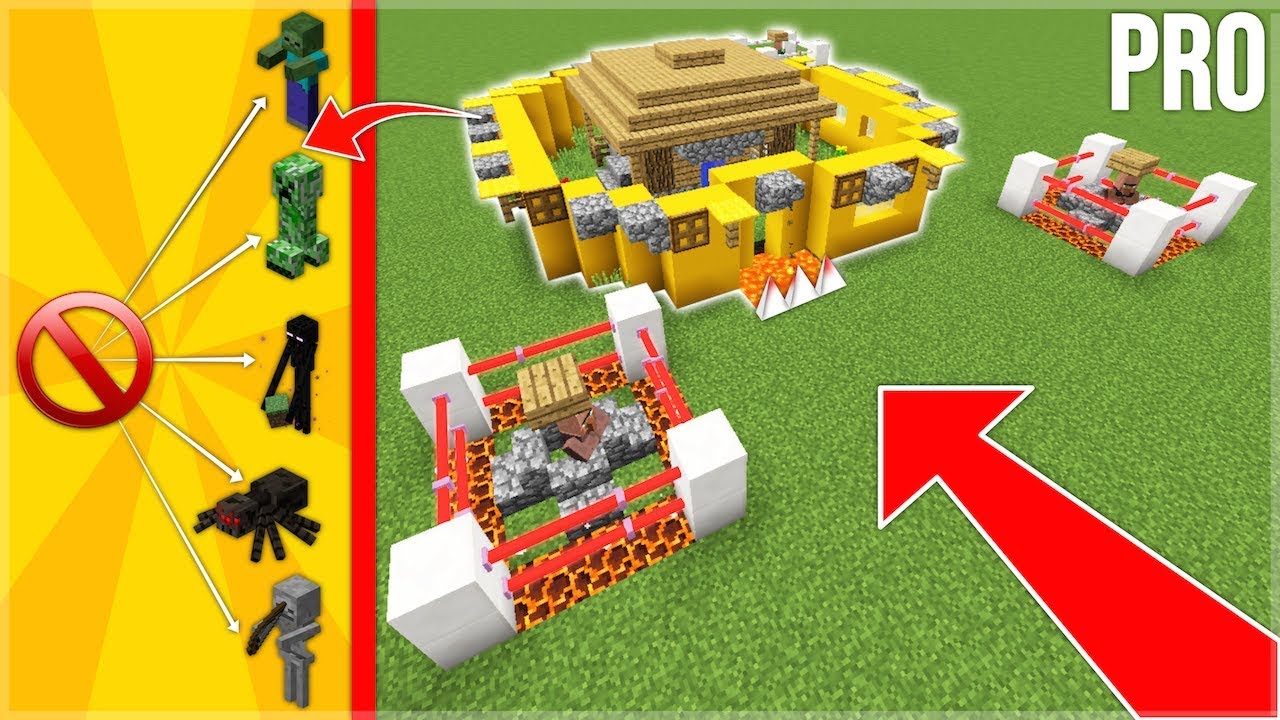 MINECRAFT CONSTRUIRE LA MAISON ULTIME CONTRE LES MOBS ! 100% DES MOBS ...