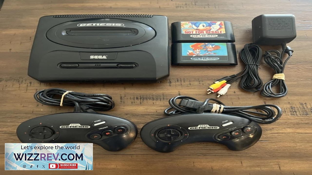 Original OEM Sega Genesis System Model 2 Console Complete w Sonic ...