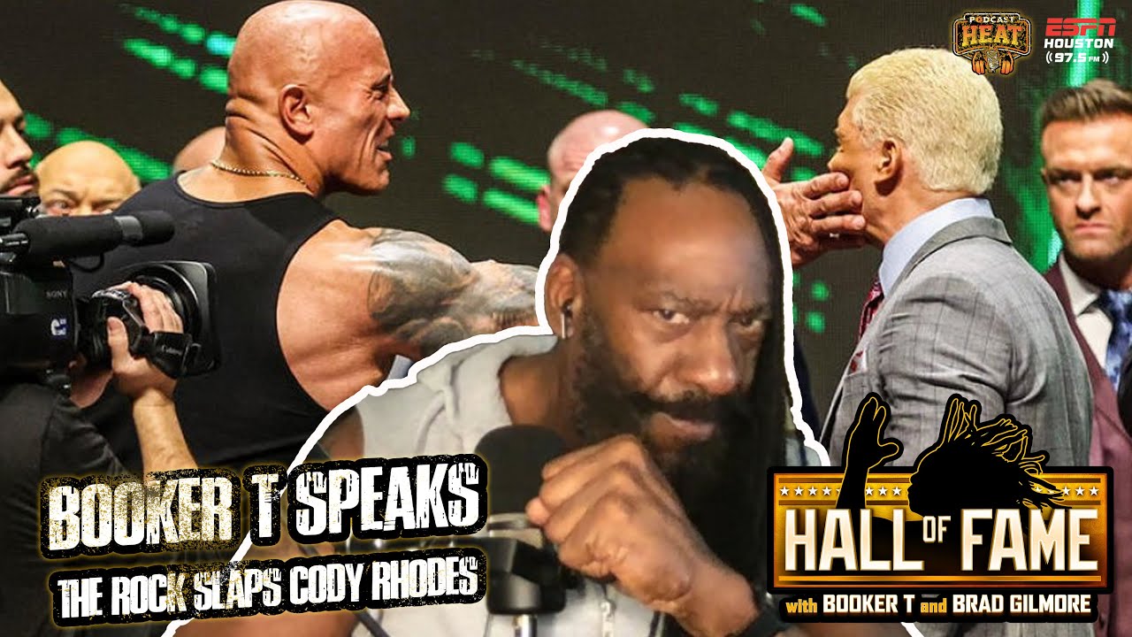 BOOKER T on The Rock Slapping Cody Rhodes - YouTube