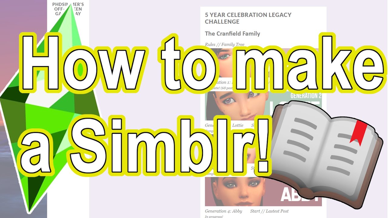 How to Make a Simblr (Sims Tumblr Page) // Tutorial - YouTube
