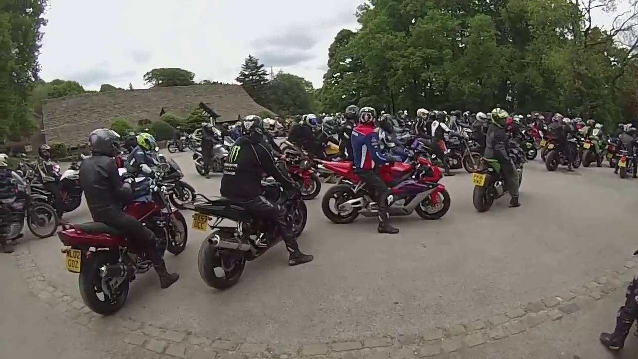 when bikers get together - YouTube