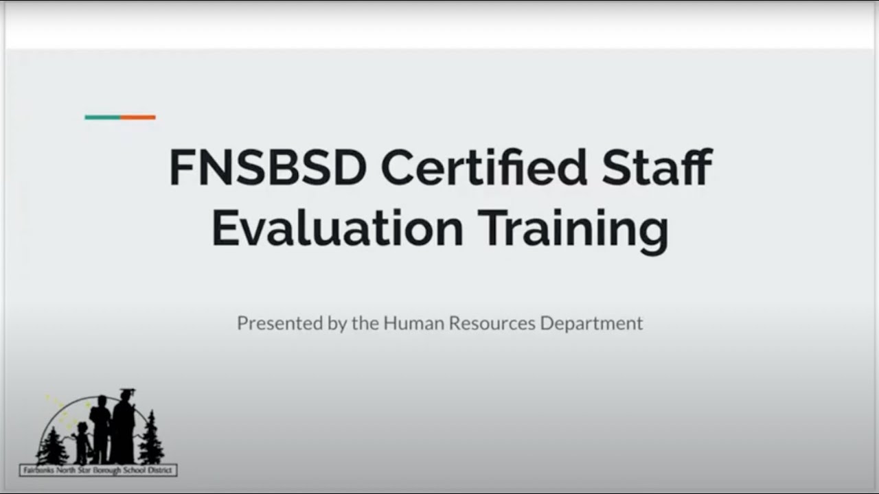 FNSBSD Certified Teacher Evaluation Training - YouTube