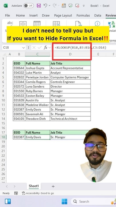 Want to Hide Formula in Excel‼️Use Amazing Trick #exceltips #exceltricks #exceltutorial #shorts ...