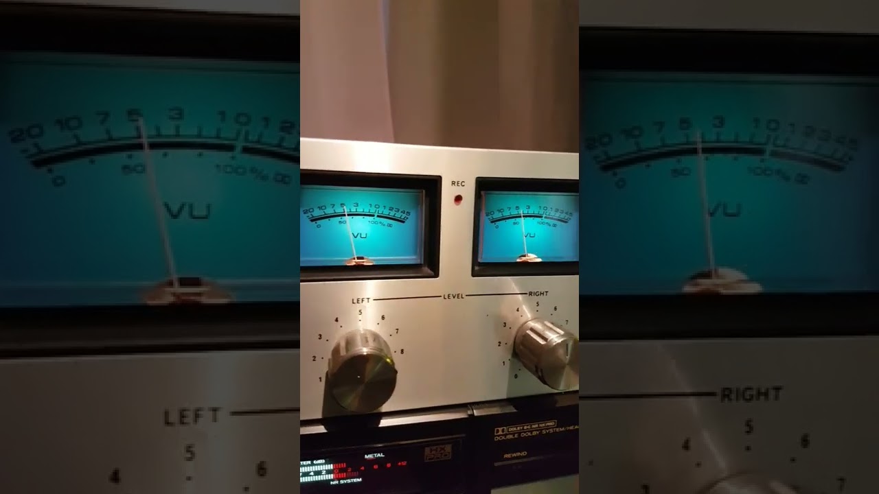 Vintage Cassette VU Meters - YouTube
