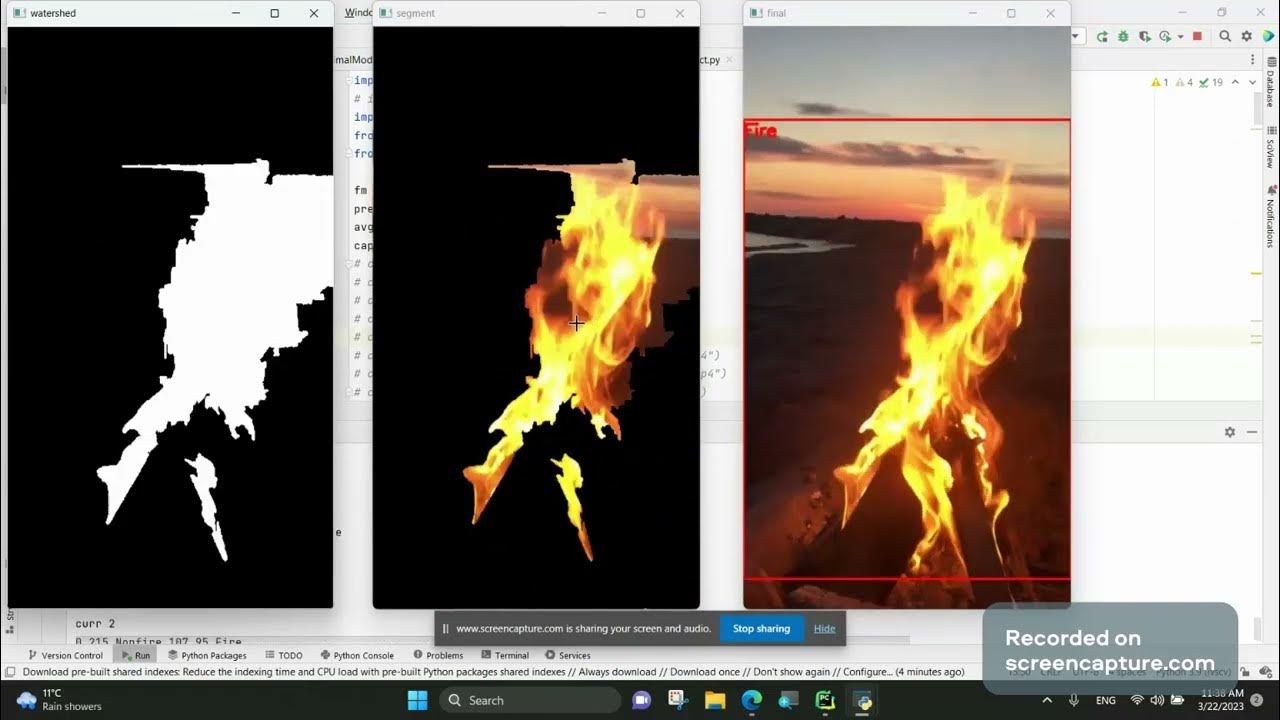My fire detection demo project - YouTube