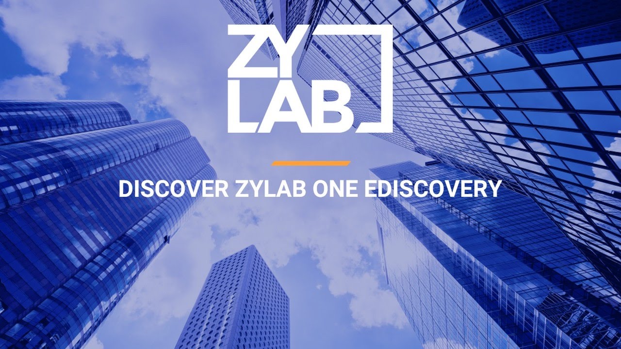 Webinar - Discover ZyLAB ONE eDiscovery - YouTube