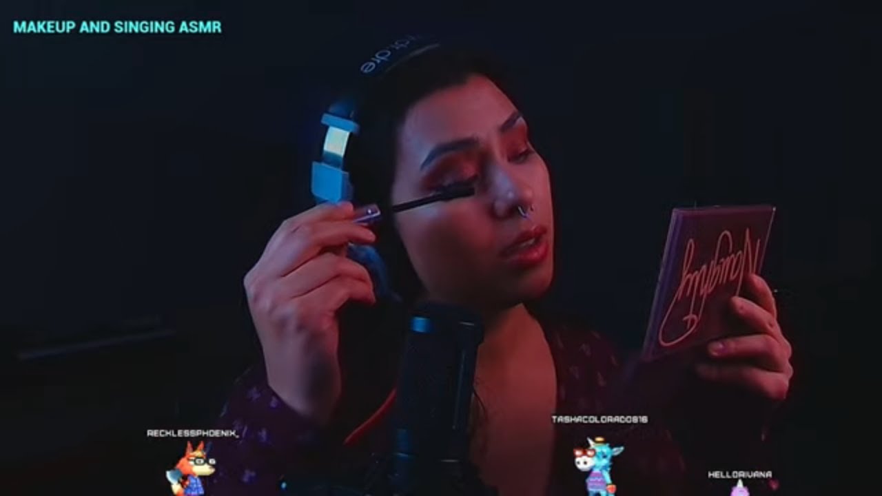 ASMR Singing & Makeup For Sleep (Twitch Live Stream) - YouTube