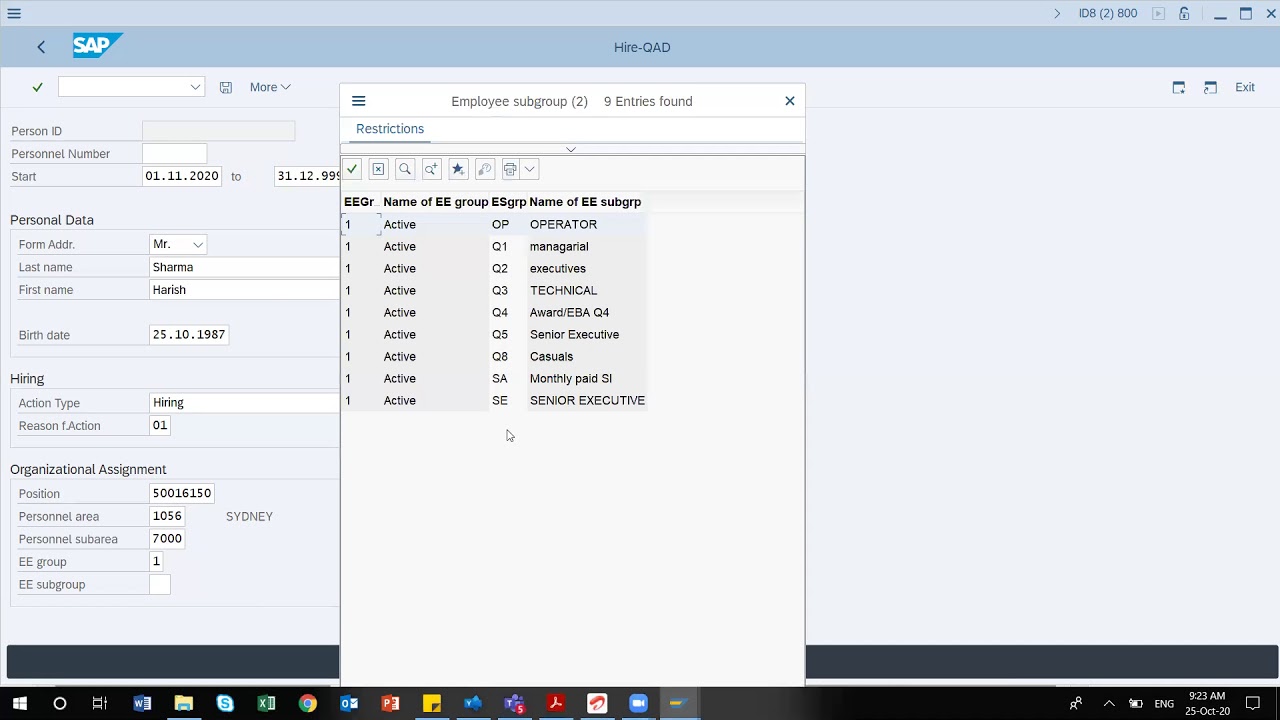 SAP HCM Personnel Administration PA - YouTube