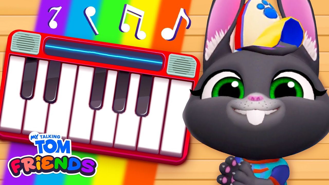 🎹🎶 Spend the day with Becca! NEW My Talking Tom Friends Gameplay - YouTube