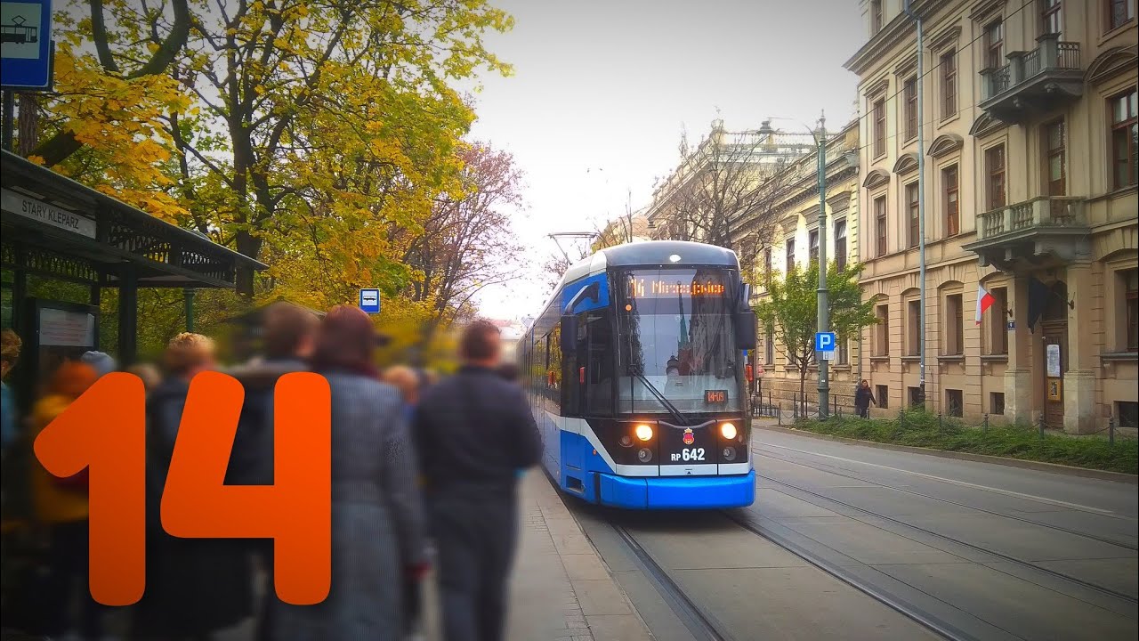 Linia 14 rejestr trasy - YouTube