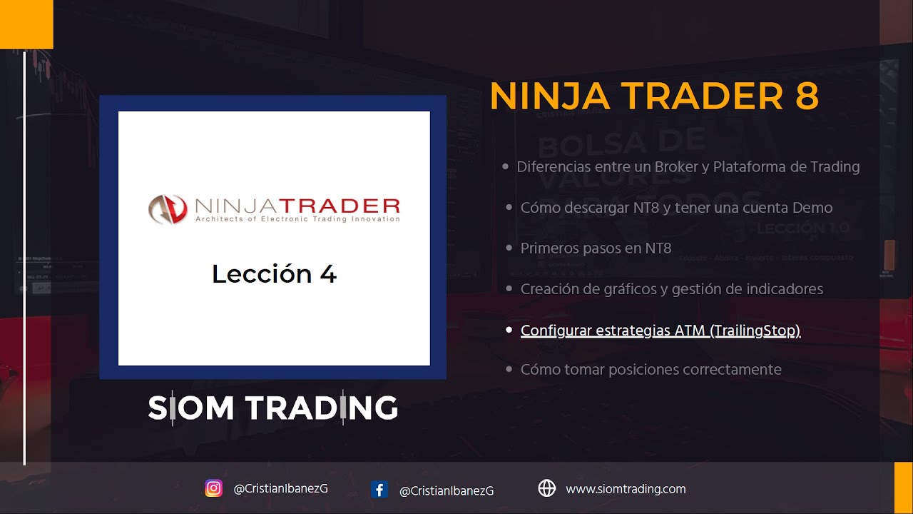 [NINJATRADER8] Estrategias ATM paso a paso [Curso Gratis] - YouTube