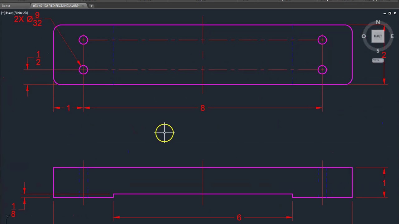 Autocad - Révision d'un dessin - YouTube