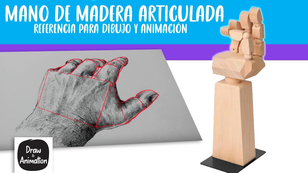 Mano articulada de madera. Gran herramienta! - YouTube