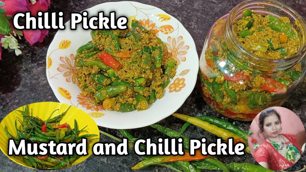 Chilli Pickle | Mustard Seeds and Chilli Pickle | Instant Chilli Pickle ...