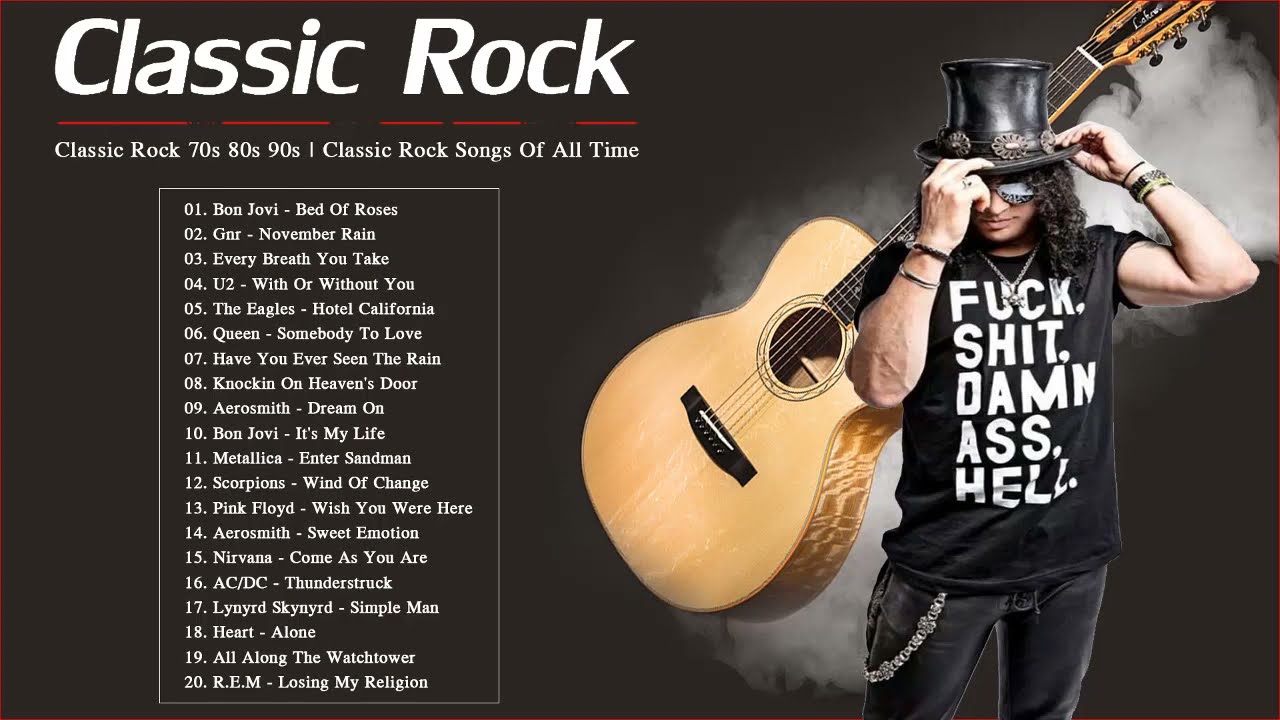 Classic Rock Playlist 70s 80s 90s - Greatest Hits Classic Rock 70s 80s ...