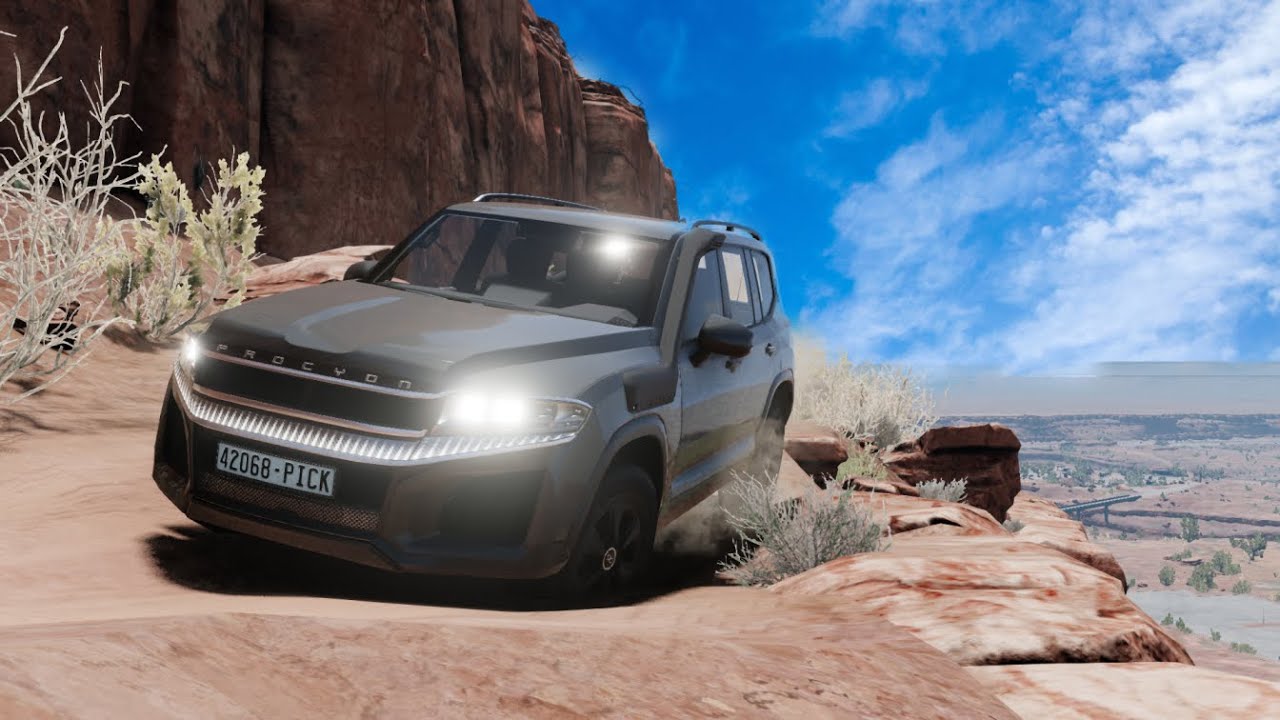 Offroading With The Procyon Centauri In Utah - BeamNG.Drive - YouTube