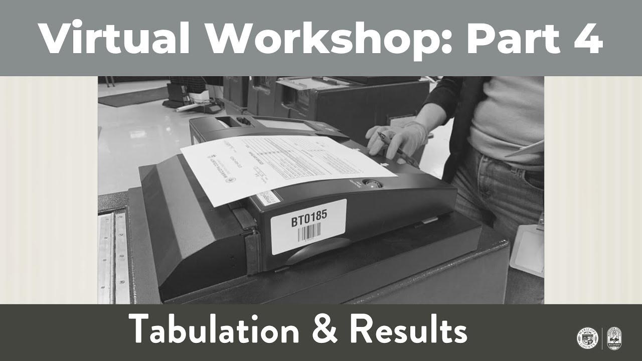 Virtual Workshop Part 4: Tabulation and Results - YouTube