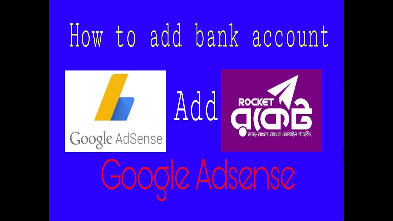 How to Add your Bank Account google Adsense - YouTube