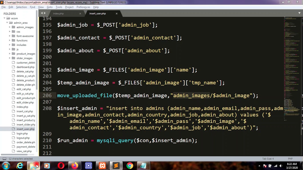48 Insert User | Multivendor Ecommerce Website PHP | Section 3 - YouTube