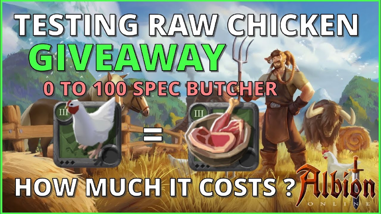 Giveaway Cooking Raw Chicken 0 to 100 SPEC #11 Albion Online - YouTube