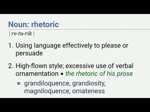 Rhetoric word full meaning. #worddefinition - YouTube