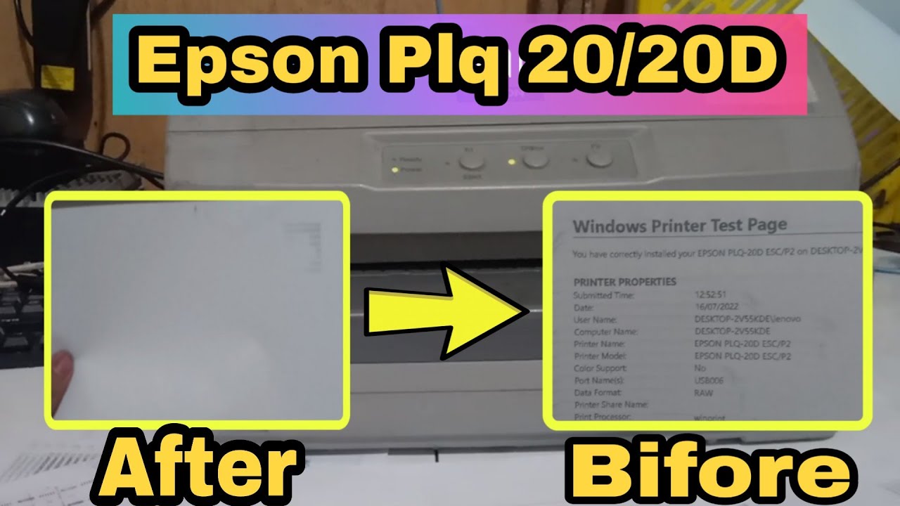 Hasil Tidak Ada jangan Ganti Pita Dulu Ini solusinya | Printer Epson ...