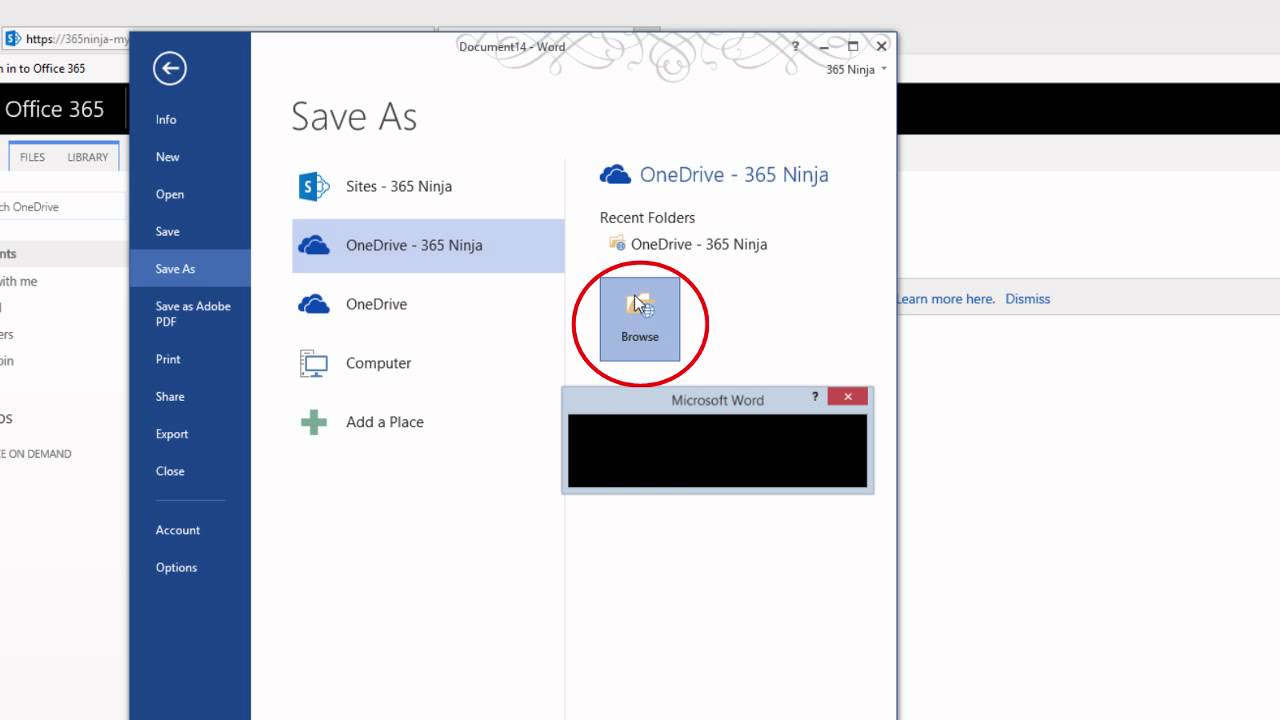 3 Easy Ways to Save to OneDrive for Business - YouTube