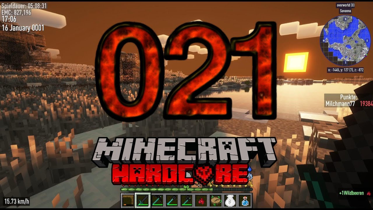 Let's Play Hardcore Minecraft #021 [DEUTSCH] - Tag zwei der Wanderschaft - YouTube