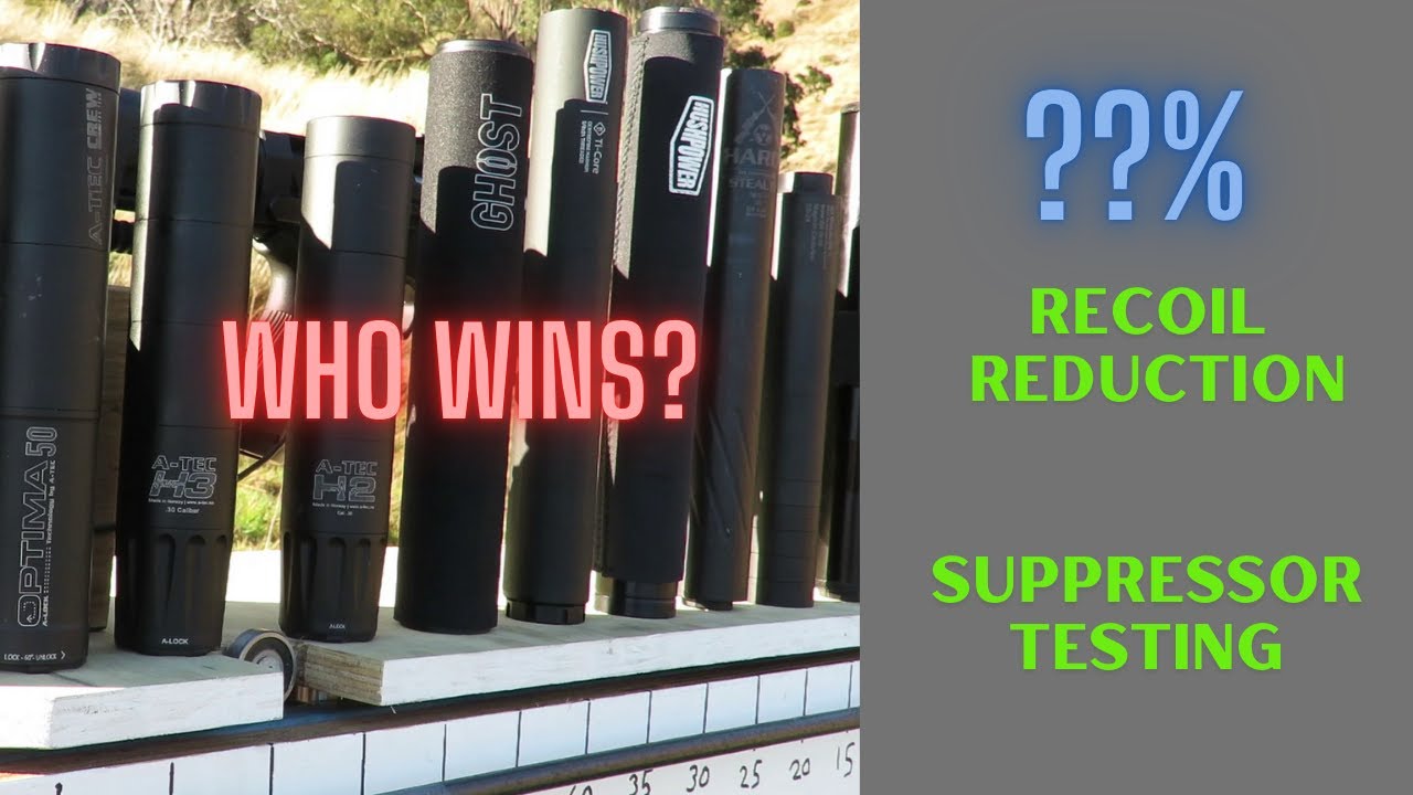 RIFLE SILENCER TESTING - RIFLE SUPPRESSOR TESTING | RECOIL REDUCTION OF ...