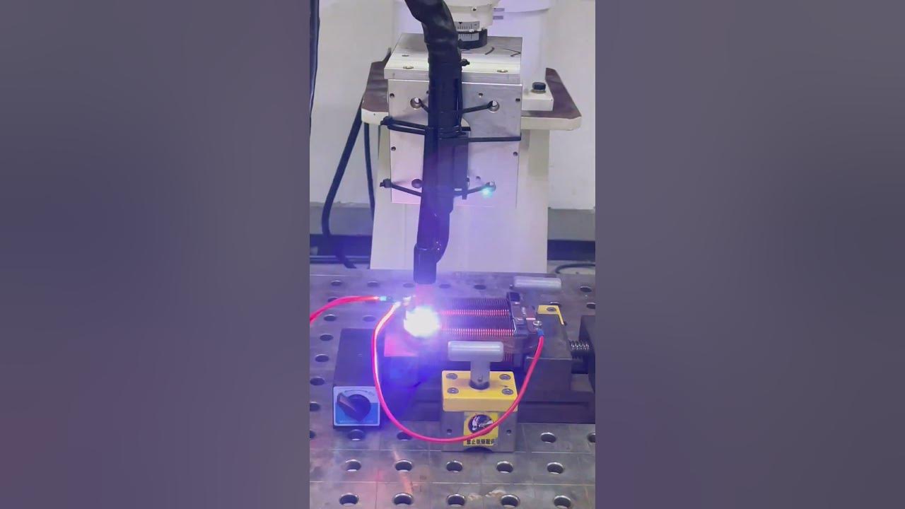 Pdkj Robot Laser Welder Welding Capacitor Coil Copper Wire Terminals Youtube