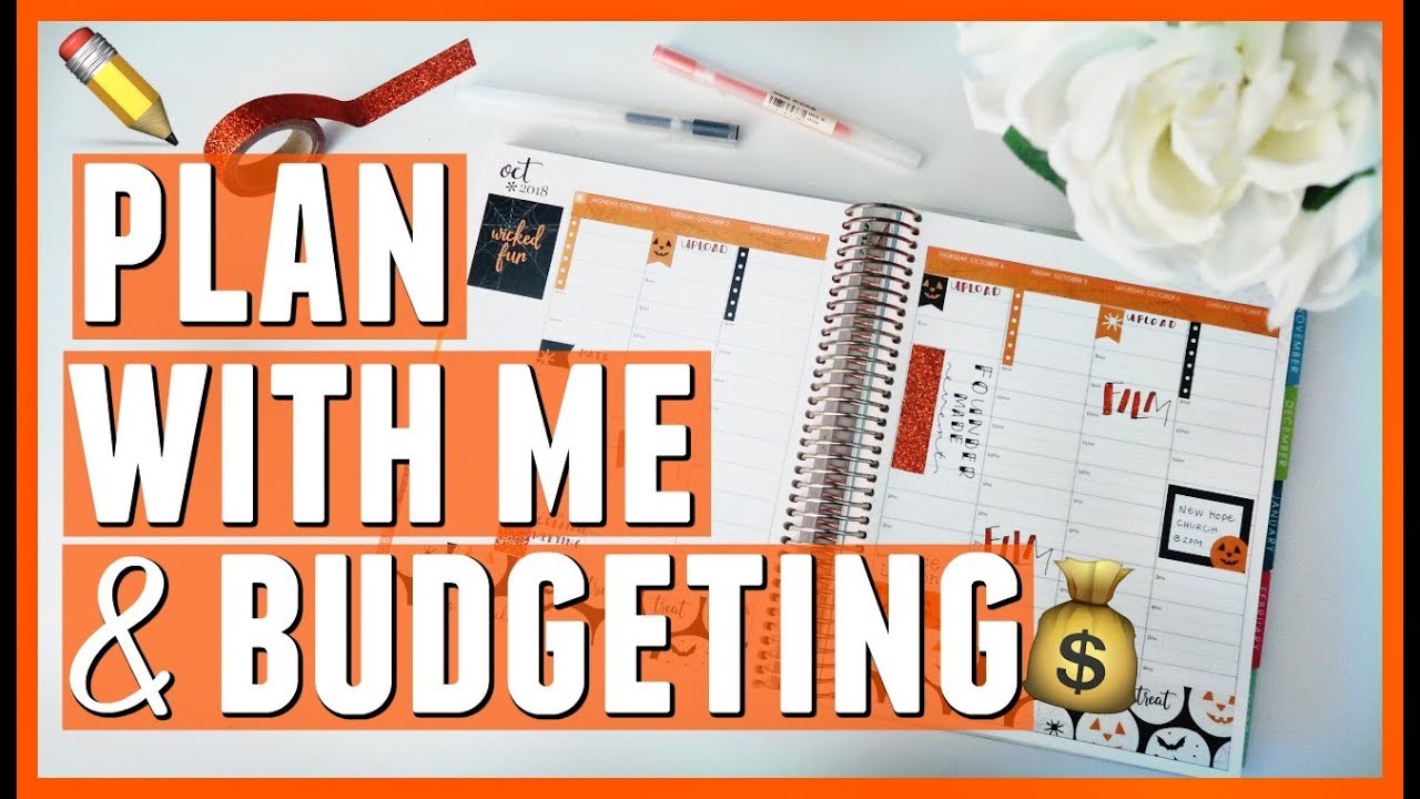 October Plan With Me + Budgeting (50/30/20) - YouTube