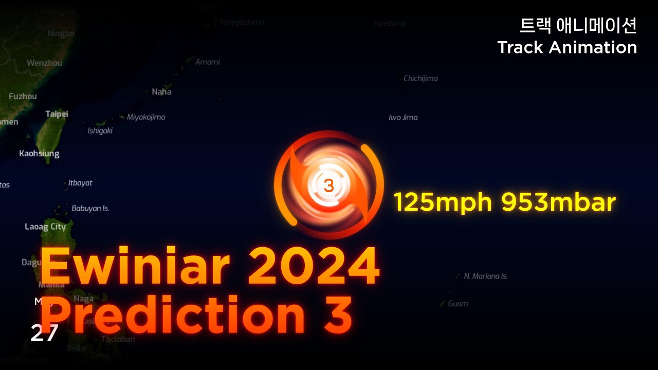 Typhoon Force Kim's Ewiniar 2024 3rd prediction - YouTube