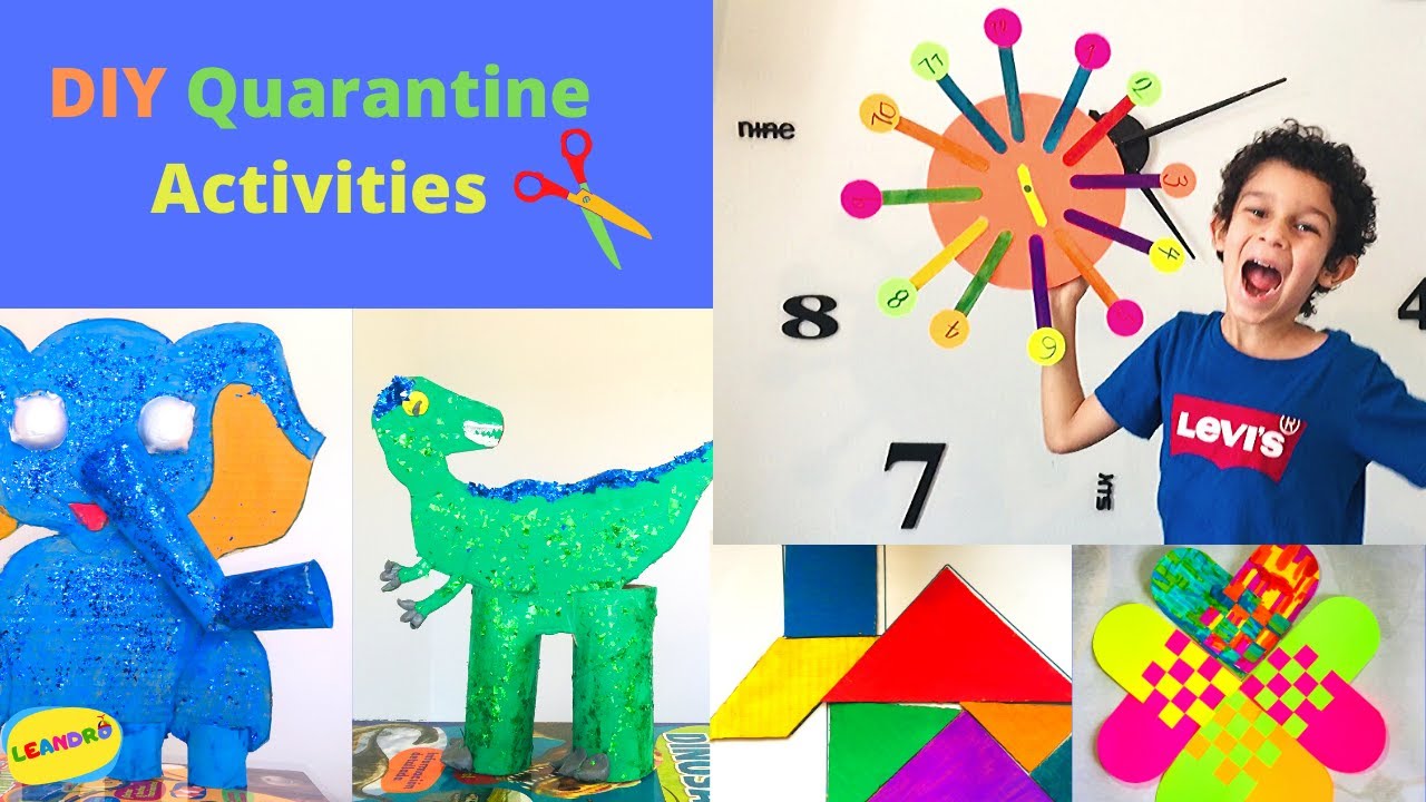 Easy Kids Crafts and Simple Quarantine Activities For Kids at Home ...