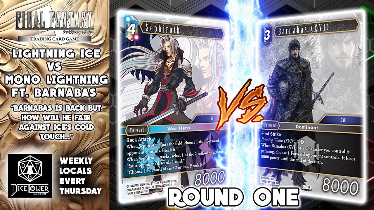 FFTCG: Basingstoke locals | R1 | Lightning Ice VS Mono Lightning Ft ...