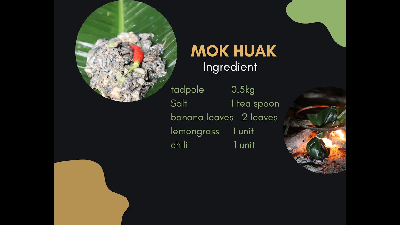 ແນະນໍາວິທີເຮັດໝົກຮວກ Suggest how to make Mok Huak (tadpoles) - YouTube