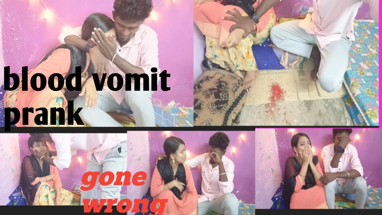 blood vomit prank😱Ajith got anger 😒 prank gone wrong😒Ajith azhudhutan ...