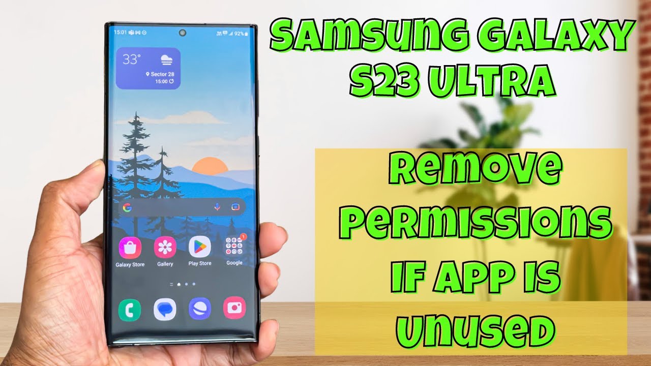 How to Enable/Disable Remove Permissions If App Is Unused On Samsung ...