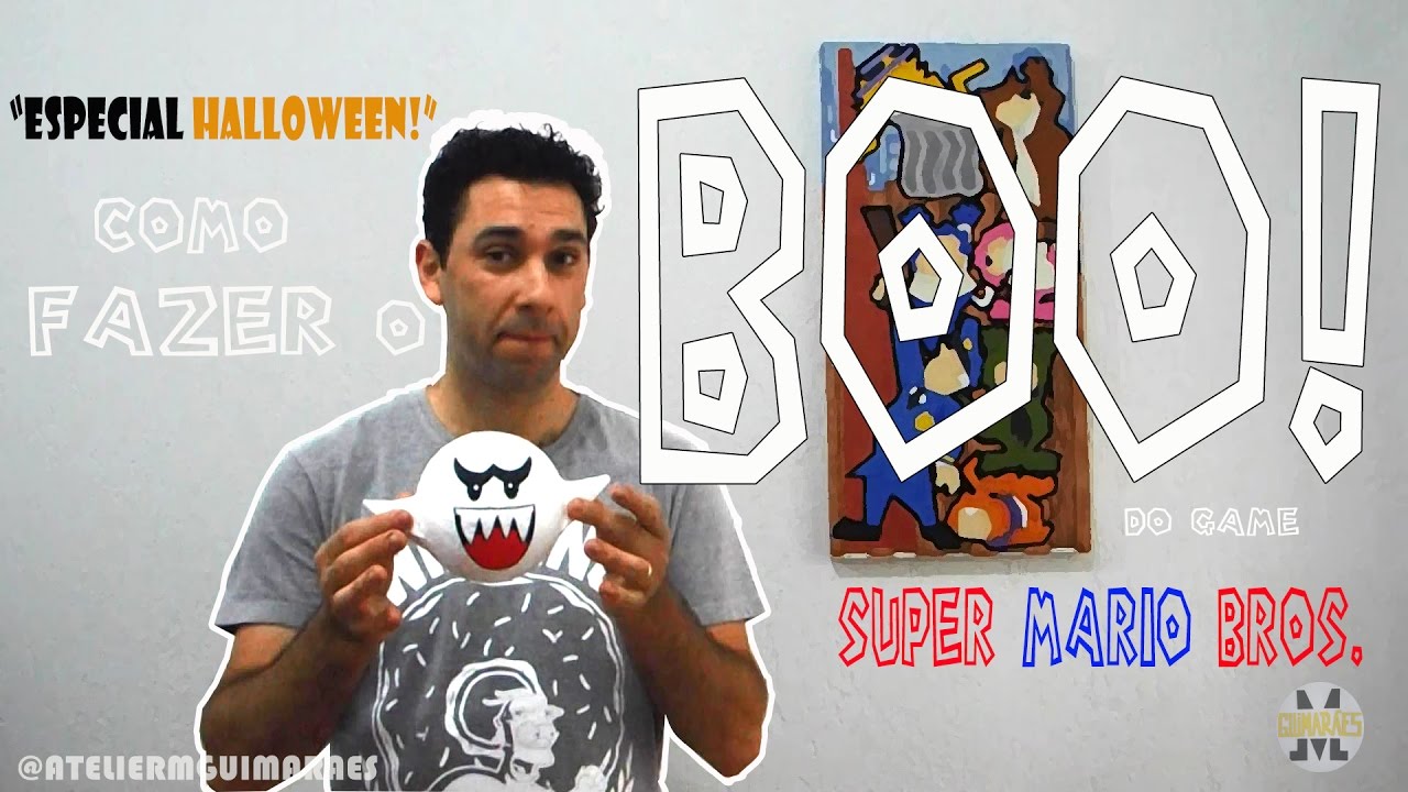 Como fazer o BOO do Super Mario Bros - How to make BOO! - YouTube