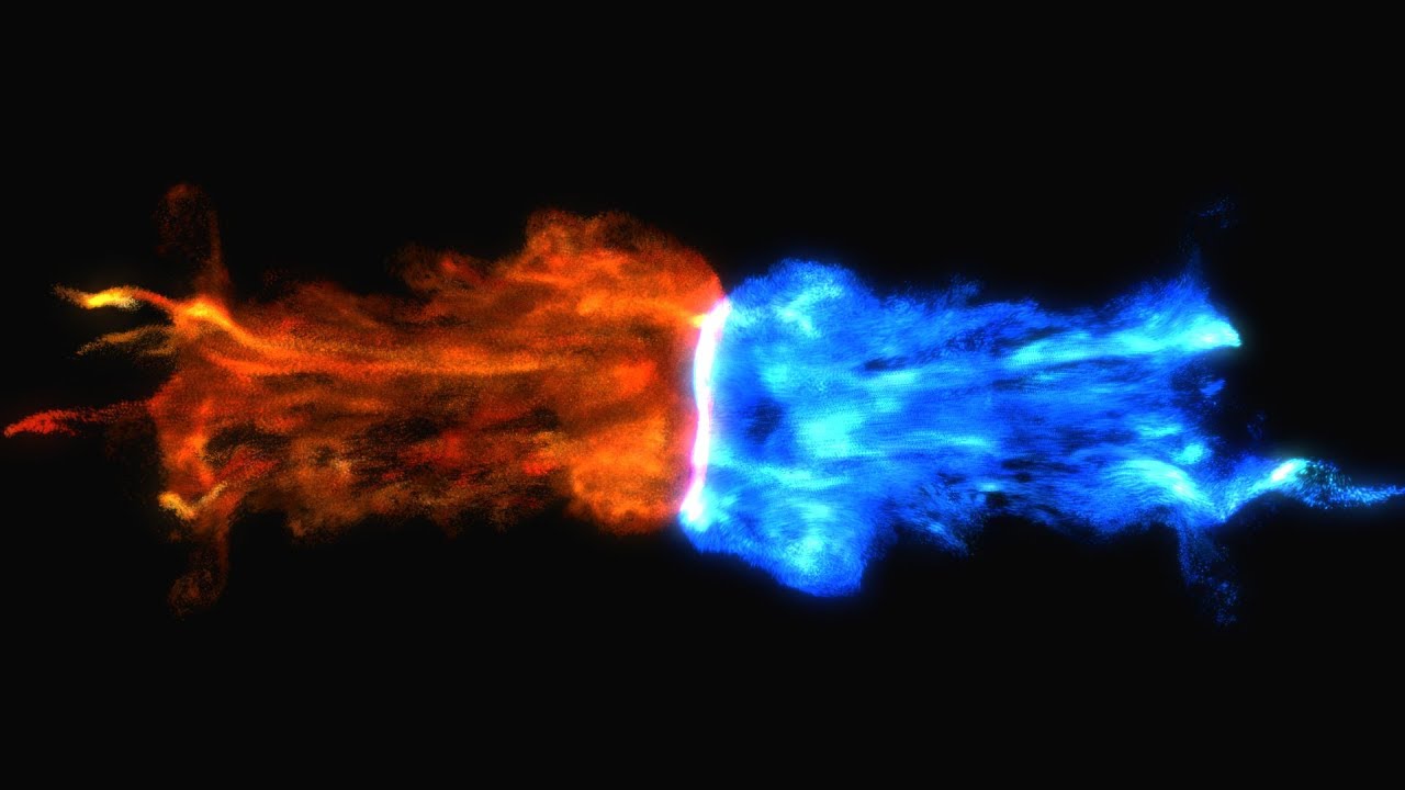 Abstract Collision of Two Opposing Forces Concept - YouTube