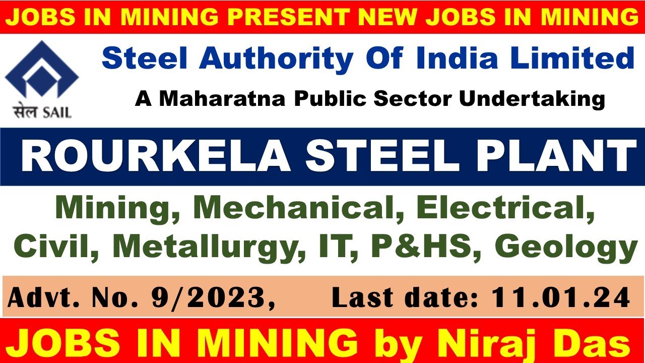 SAIL Rourkela Steel Plant Vacancy - YouTube