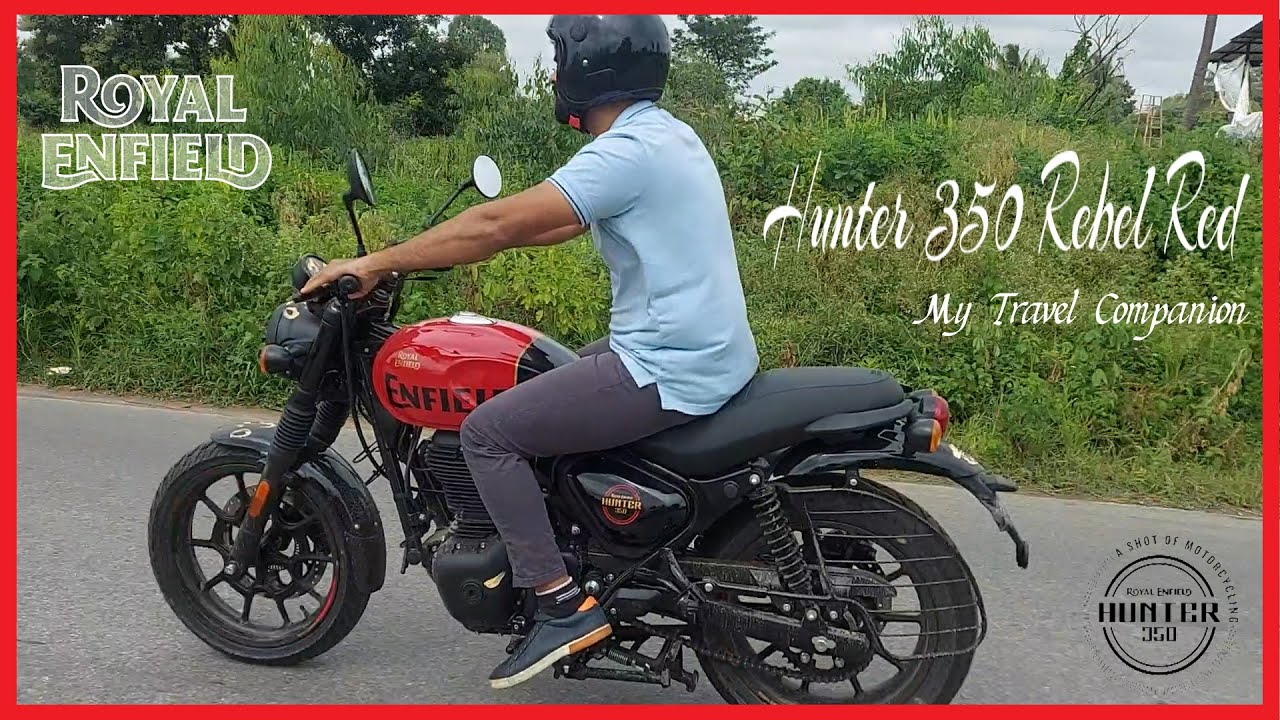 New Royal Enfield Hunter 350 | Rebel Red | My New Travel Companion ...