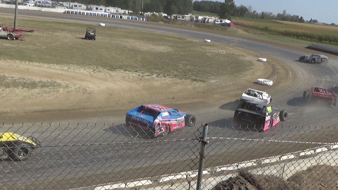 Modified Heat Race #2 at Mid-Michigan Raceway Park, Michigan on 09-23 ...