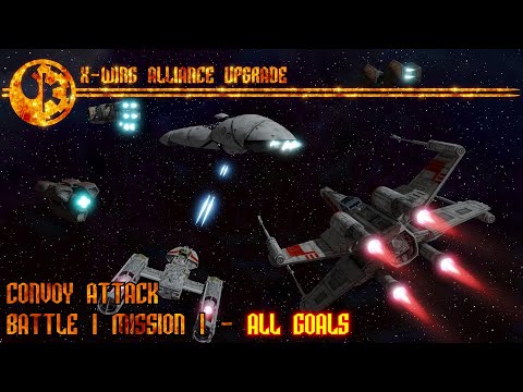 X-wing Alliance Upgrade - Battle 1 - Mission 1 - ALL GOALS - Convoy ...