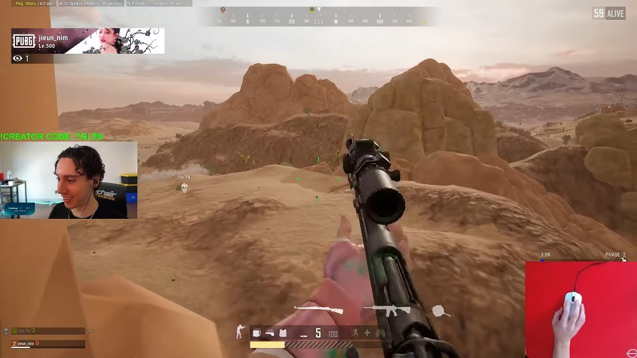 TGLTN plays PUBG with Chinese Girl Streamer Malele - YouTube