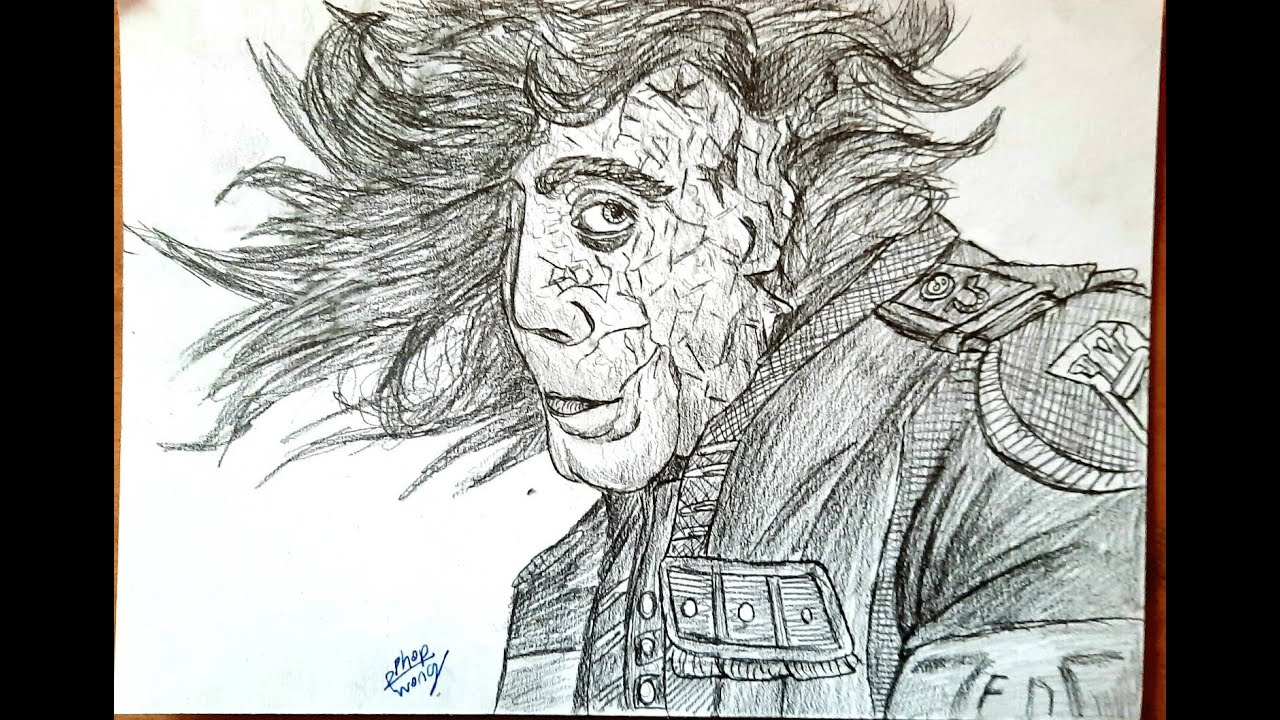 My Salazar drawing from Pirates of the carribean - YouTube