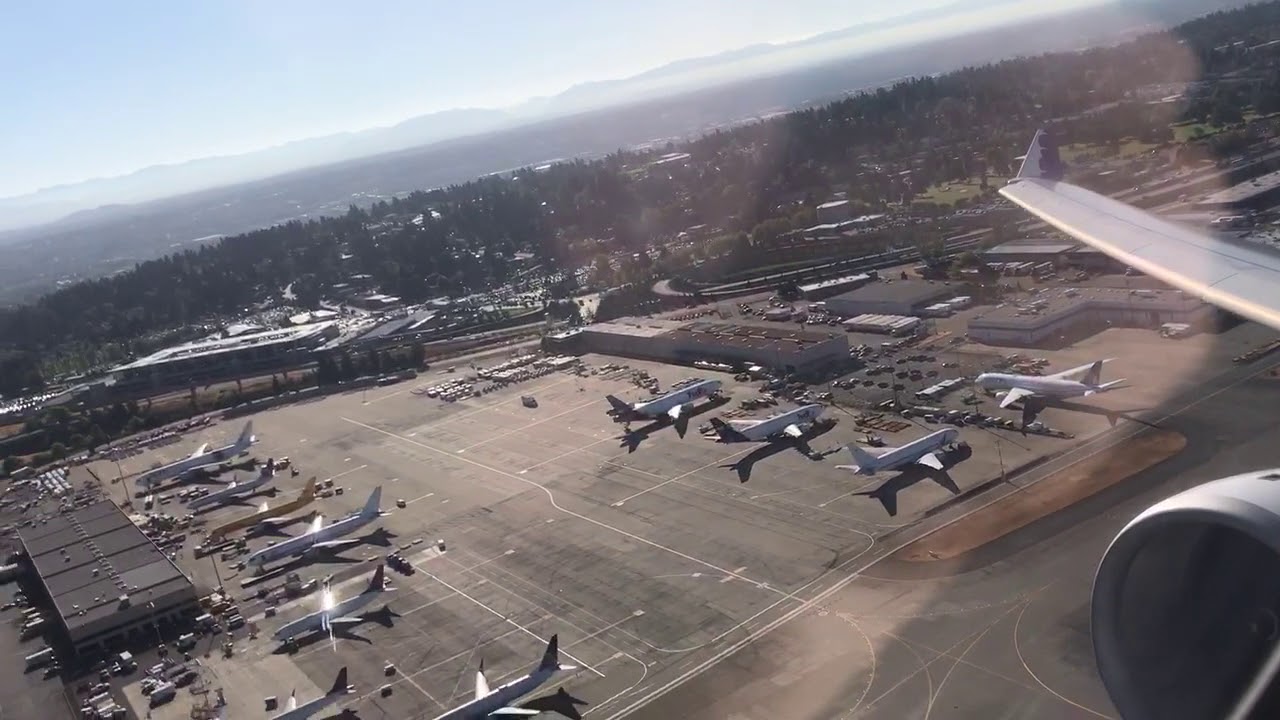 Hawaiian Airlines Take Off Seattle - YouTube